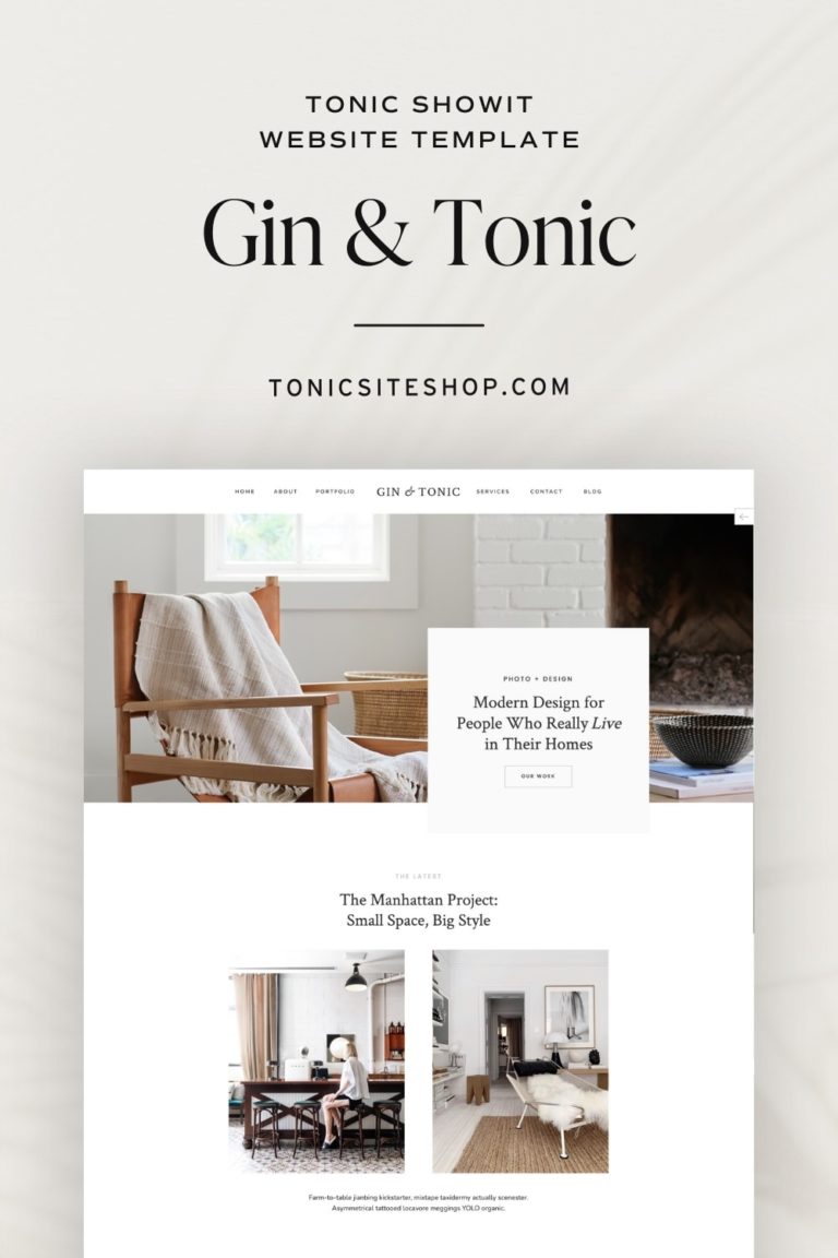 How to Choose the Best Showit Website Template - Tonic Site Shop
