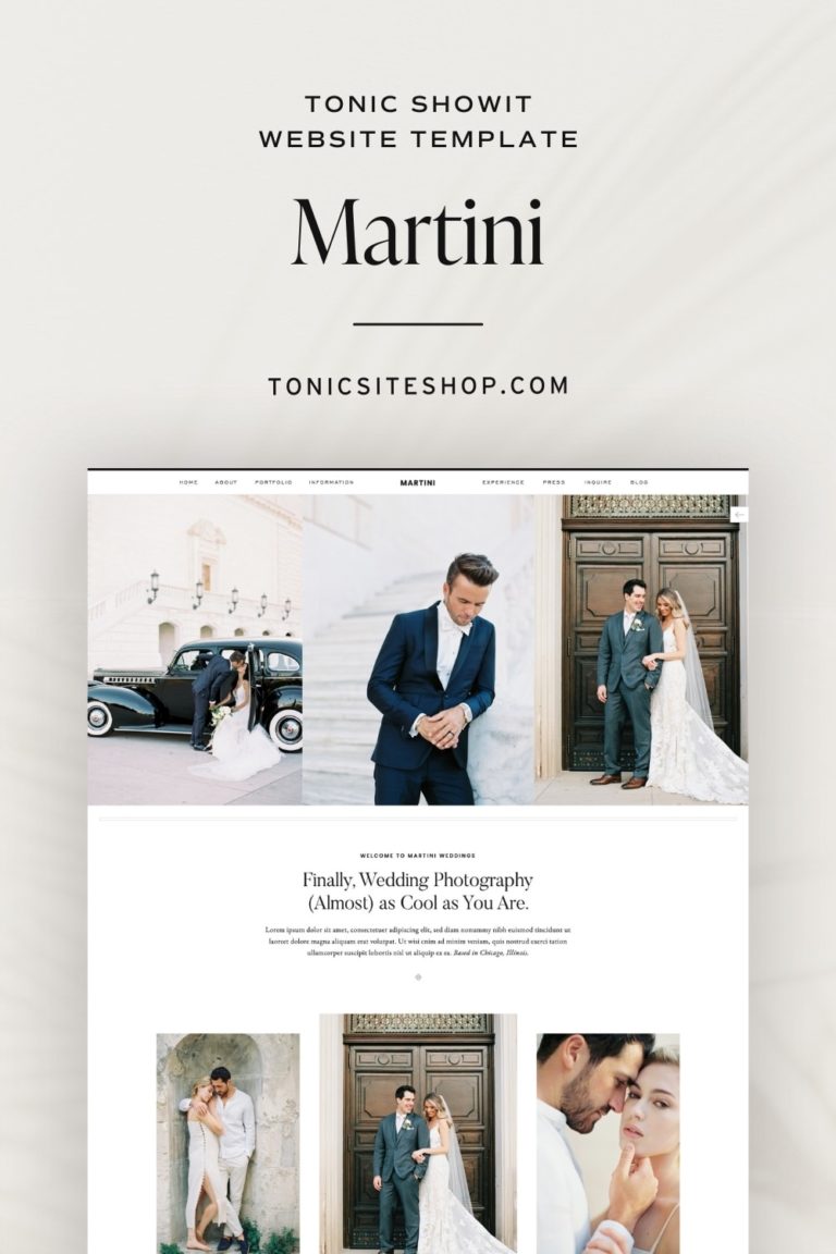 How to Choose the Best Showit Website Template - Tonic Site Shop