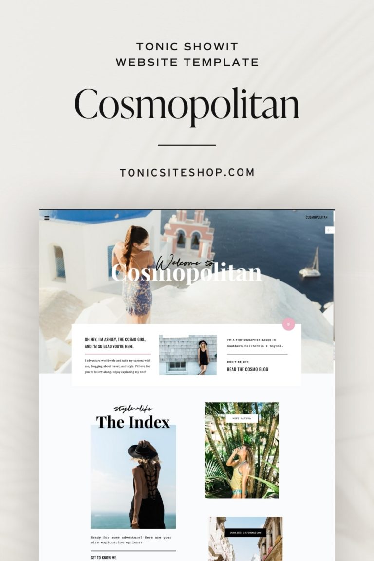 How to Choose the Best Showit Website Template - Tonic Site Shop