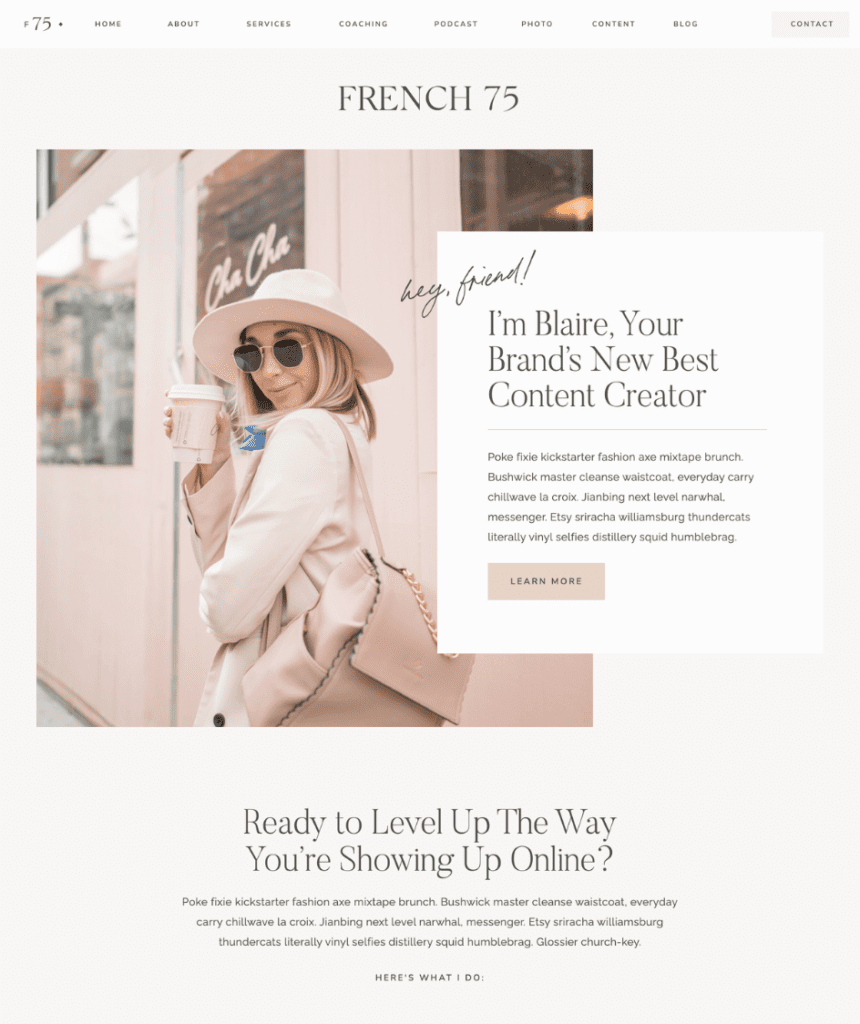 Shop the Collection | Showit Website Templates | Tonic Site Shop