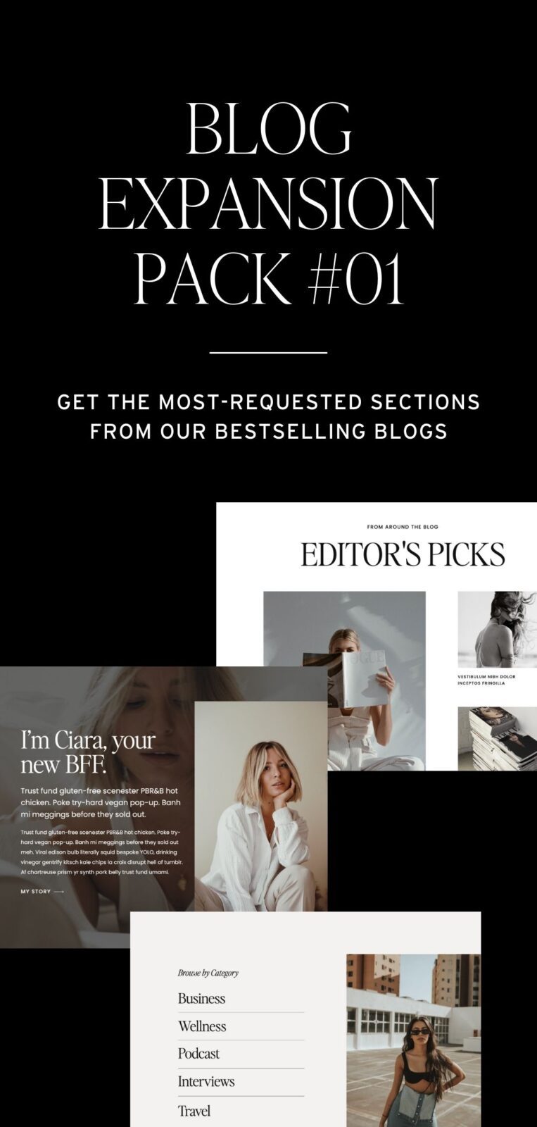 Blog Expansion Pack No. 01 | Tonic Site Shop