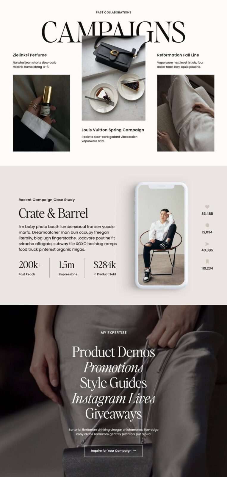 Media Kit Page | Tonic Site Shop