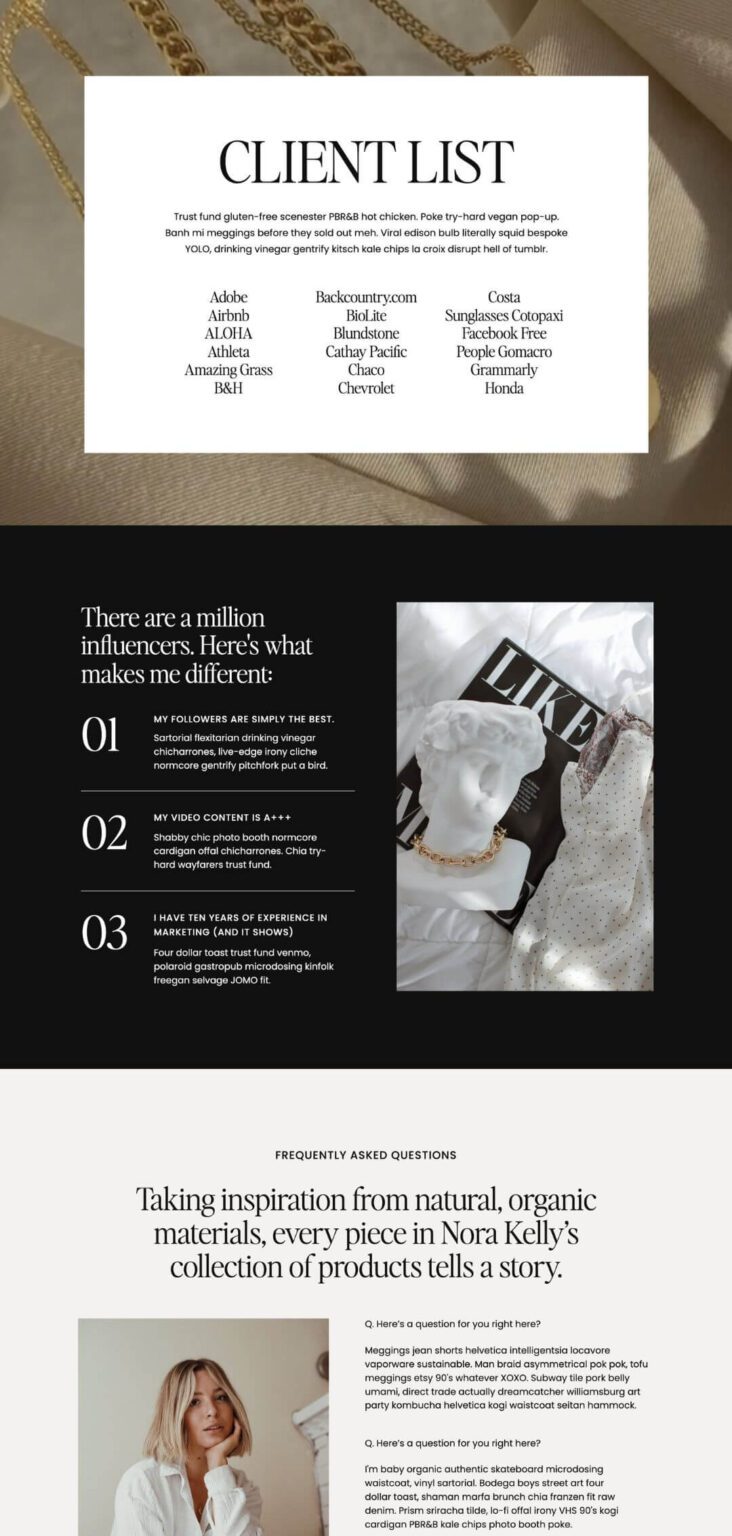 Media Kit Page | Tonic Site Shop