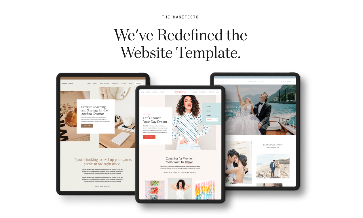 Shop All Showit Website & Canva Templates | Tonic Site Shop