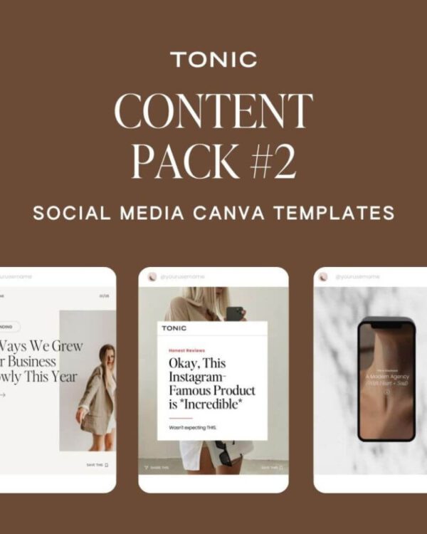 Best Canva Templates for Social Media Marketing | TONIC Site Shop
