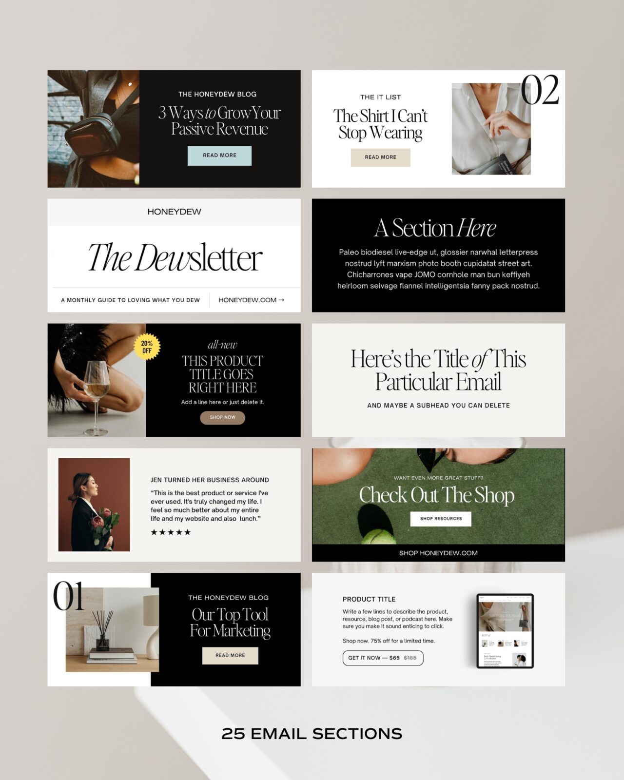 General Email Graphic Templates | Tonic Site Shop