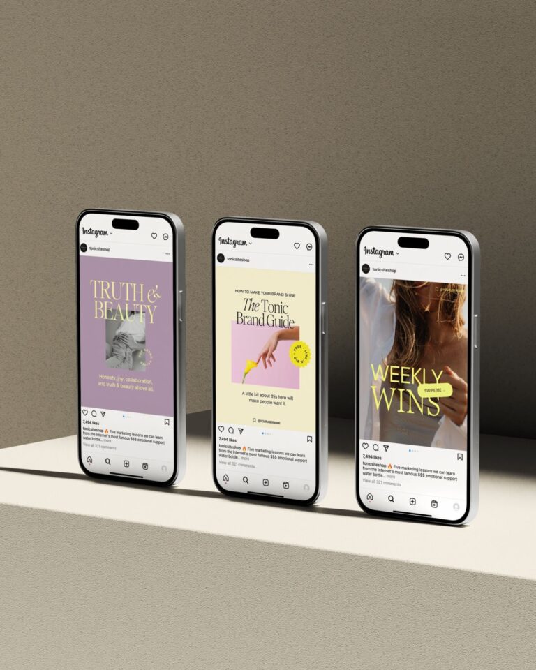 Citron: Social Media Canva Variety Pack | Tonic Site Shop