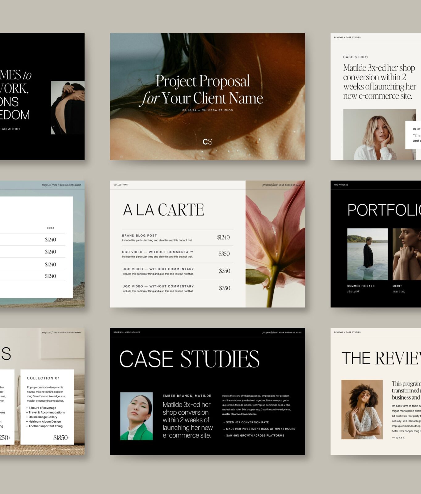 Canva Proposal Template | Tonic Site Shop