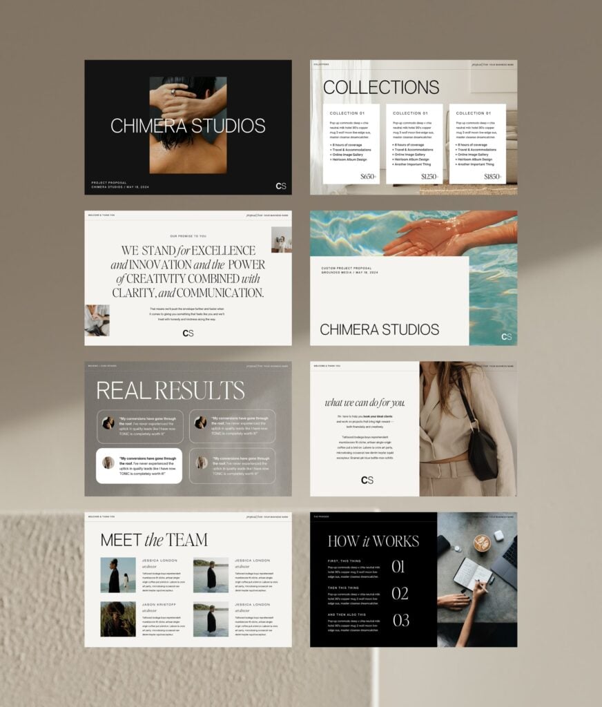 Canva Proposal Template | Tonic Site Shop