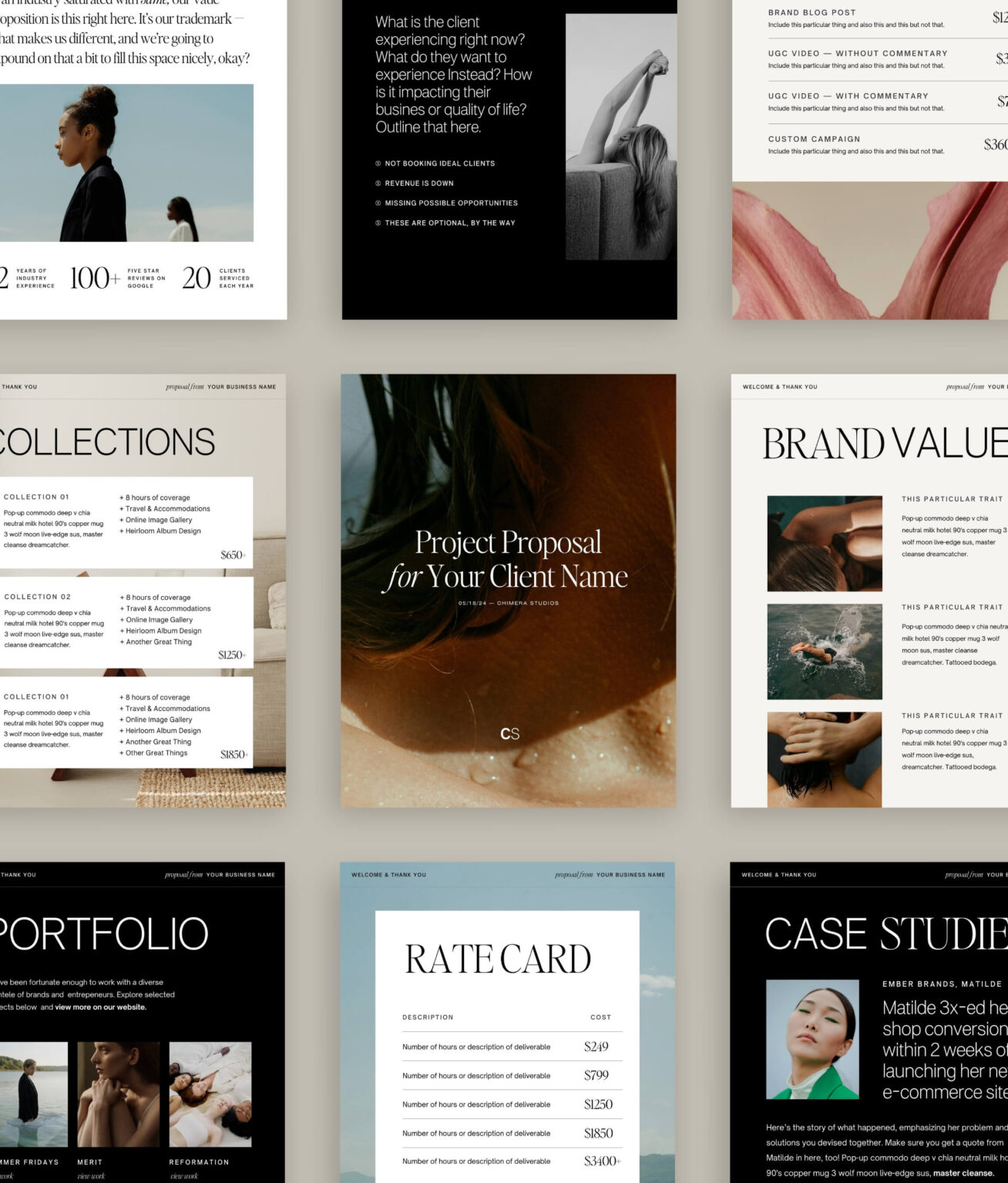 Canva Proposal Template | Tonic Site Shop