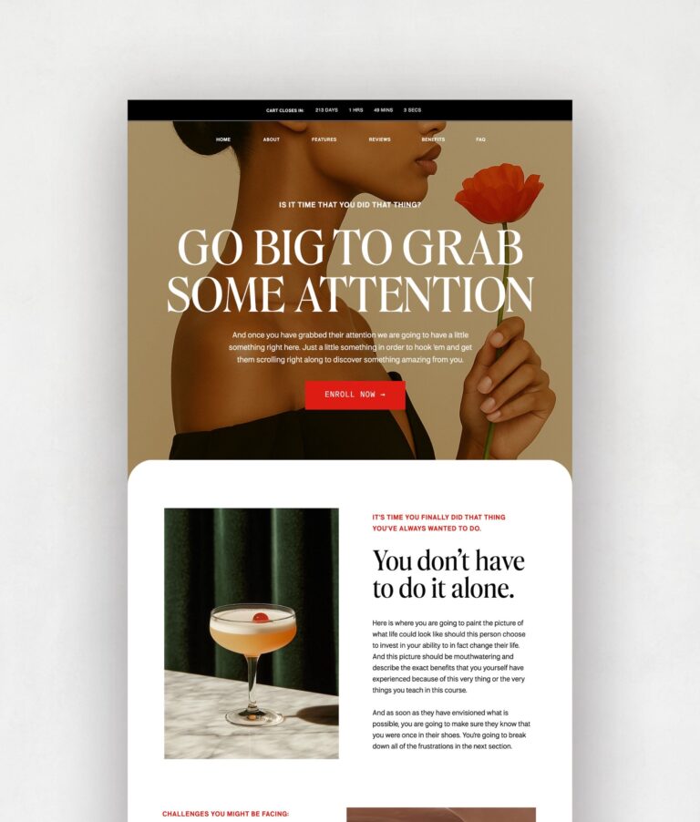 Shop Showit Website Templates - Tonic Site Shop
